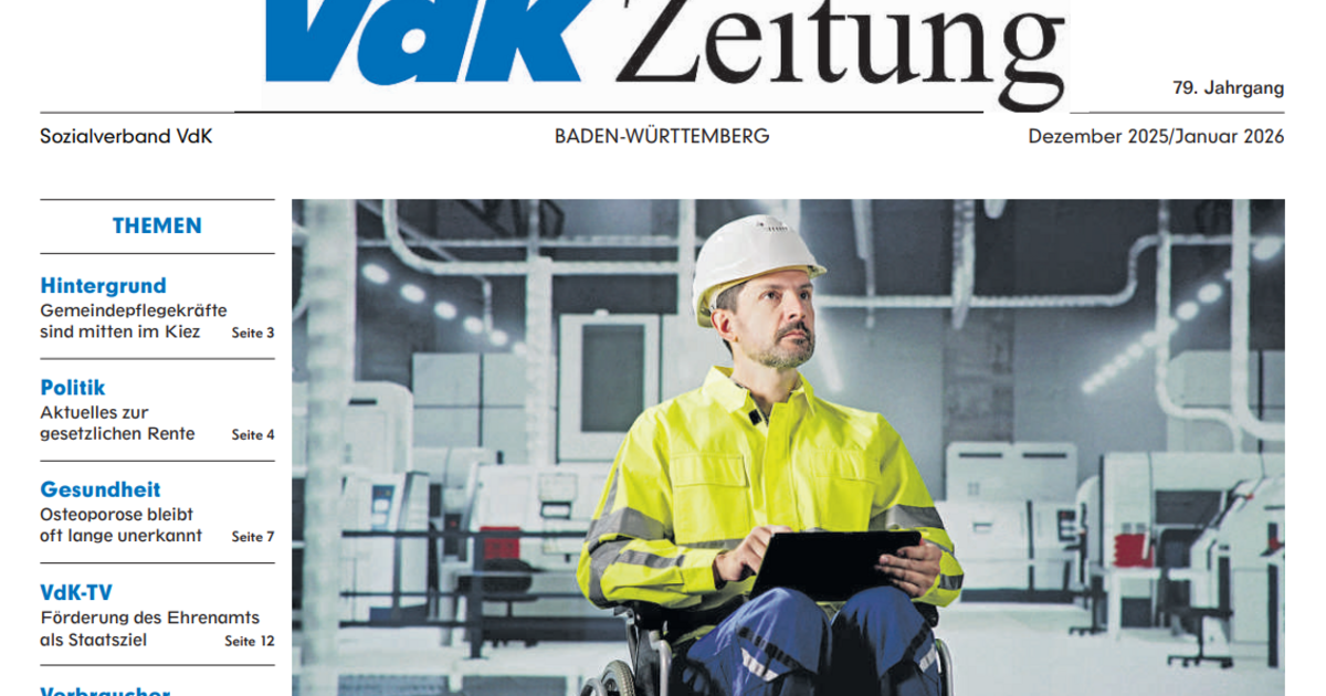 VdK Zeitung - Sozialverband VdK Baden-Württemberg e.V.